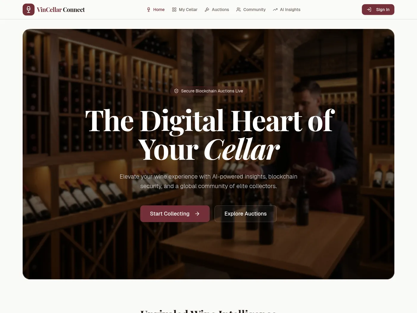 VinCellar Connect