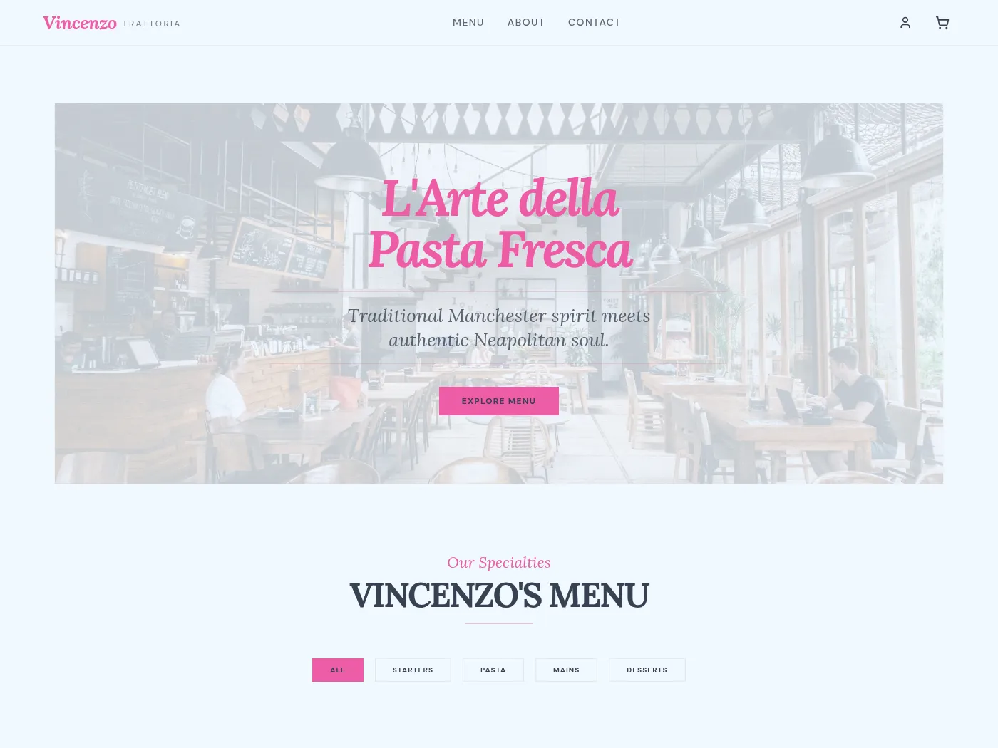 Vincenzo Trattoria App