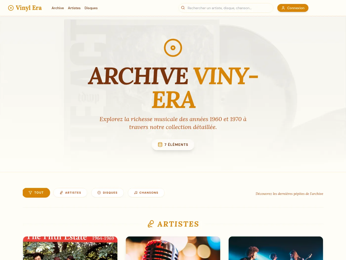 Vinyl Era Music Archive