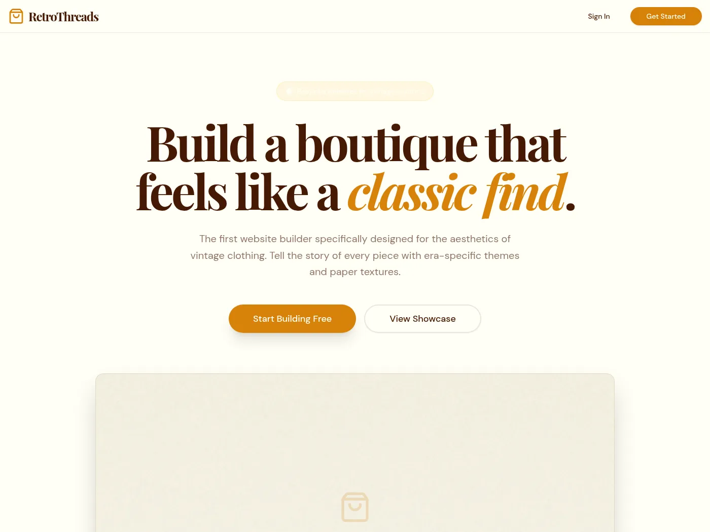 RetroThreads Website Builder