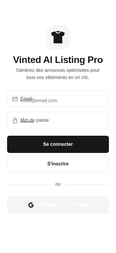 Vinted AI Listing Pro
