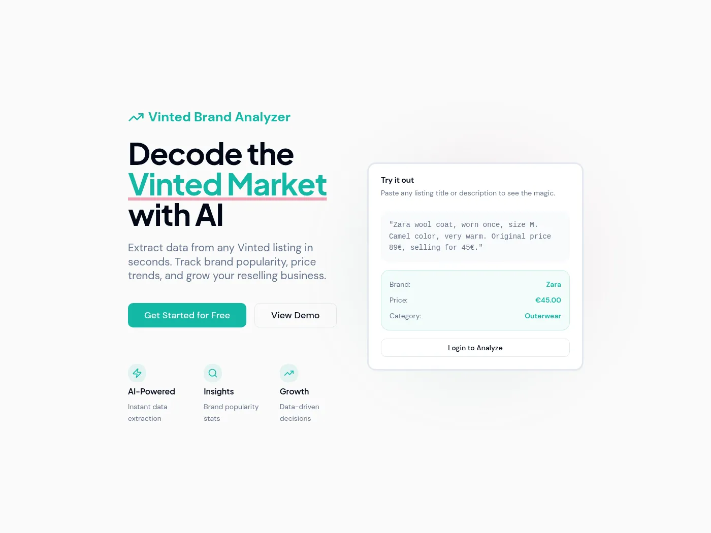 Vinted Brand Analyzer