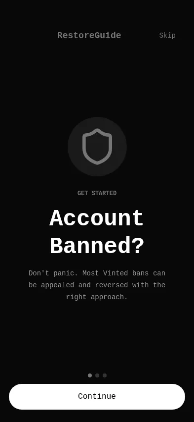 Vinted Restore Guide