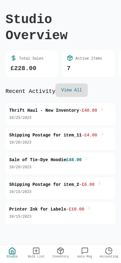 Vinted Seller Studio