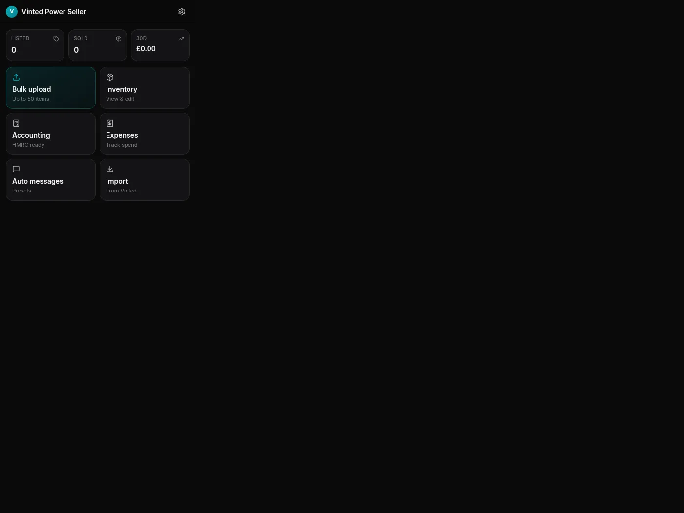 Vinted Power Seller Extension