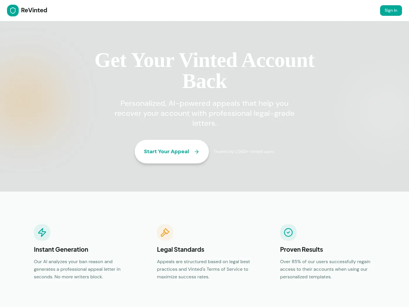 Vinted Unbaner