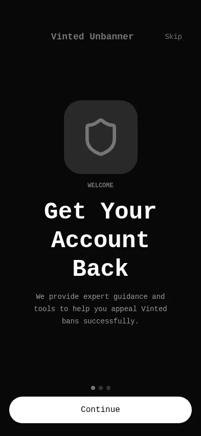 Vinted Unbanner App