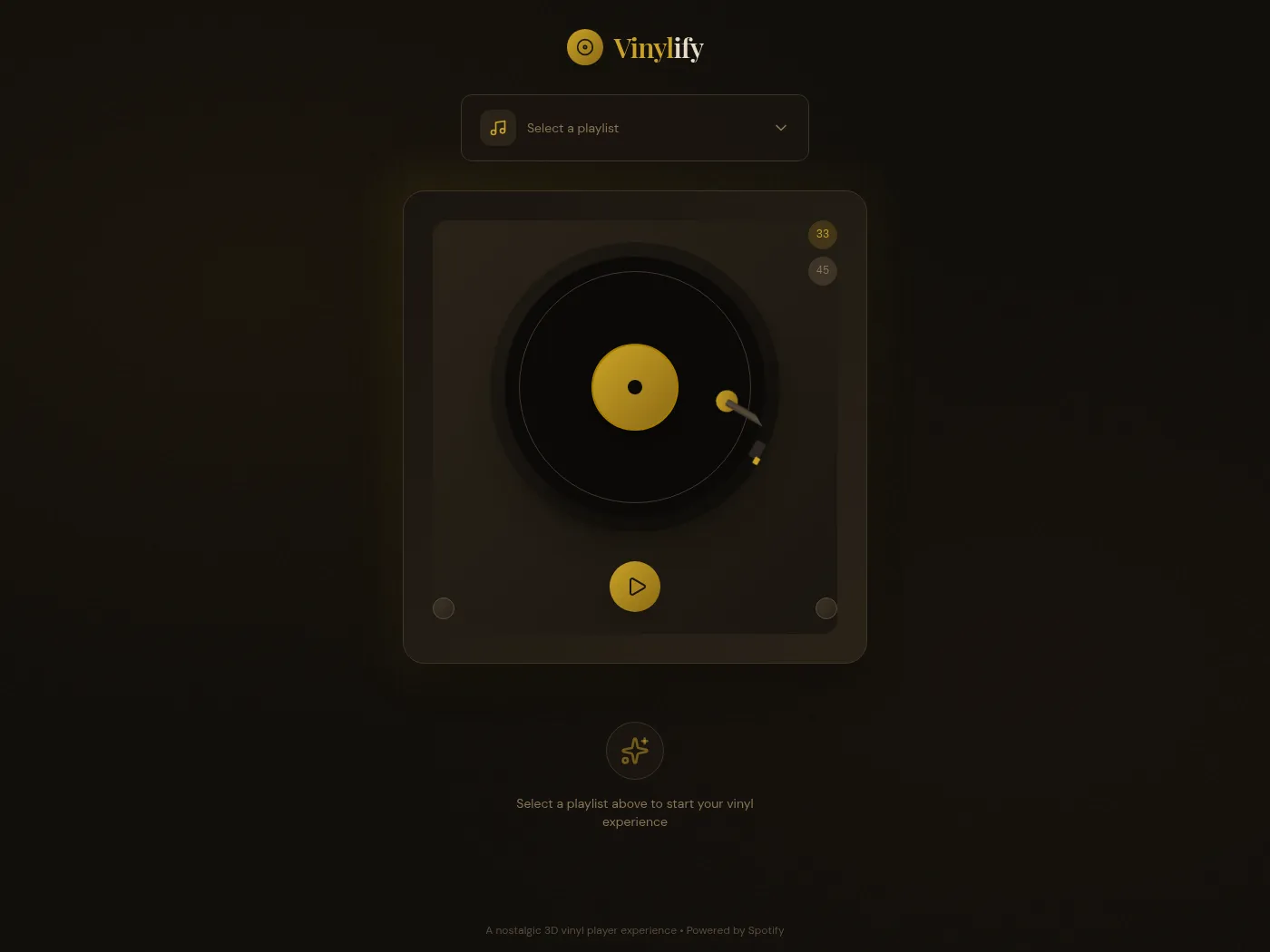 Vinylify 3D Player