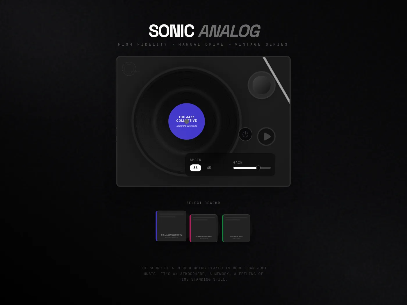 Vinyl Deck Simulator