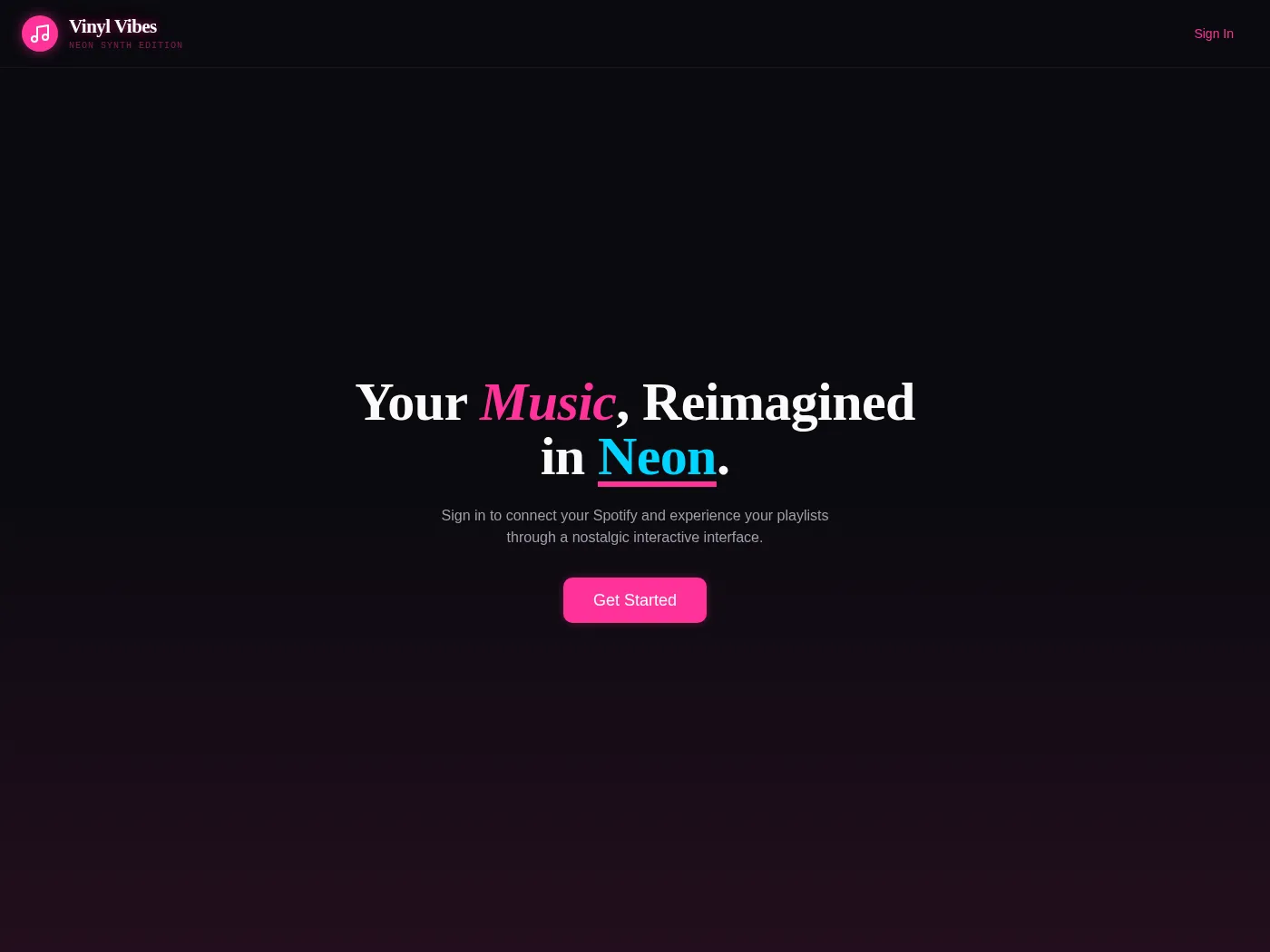 Vinyl Vibes Player