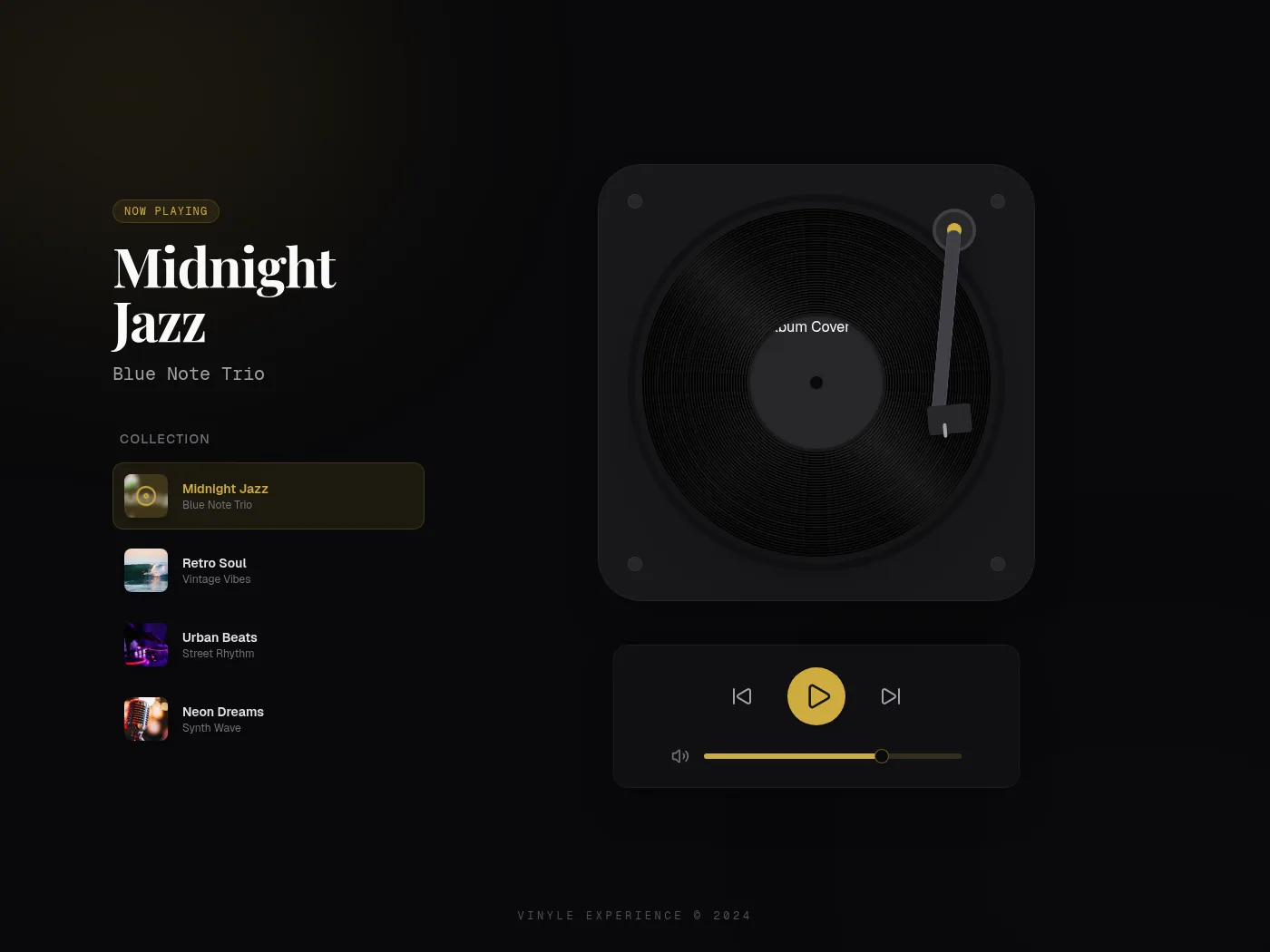 Vinyle Player Web