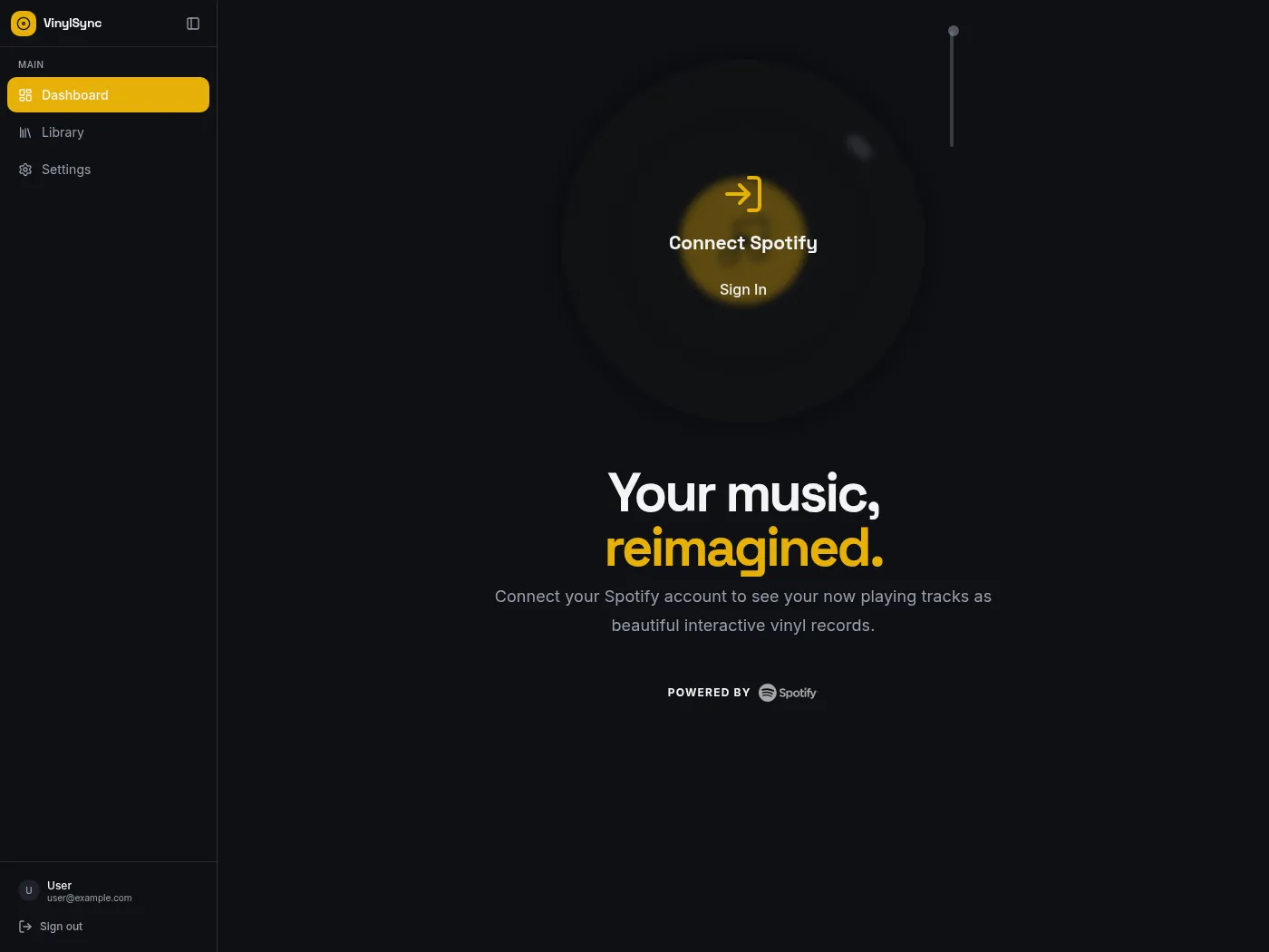VinylSync Music Hub