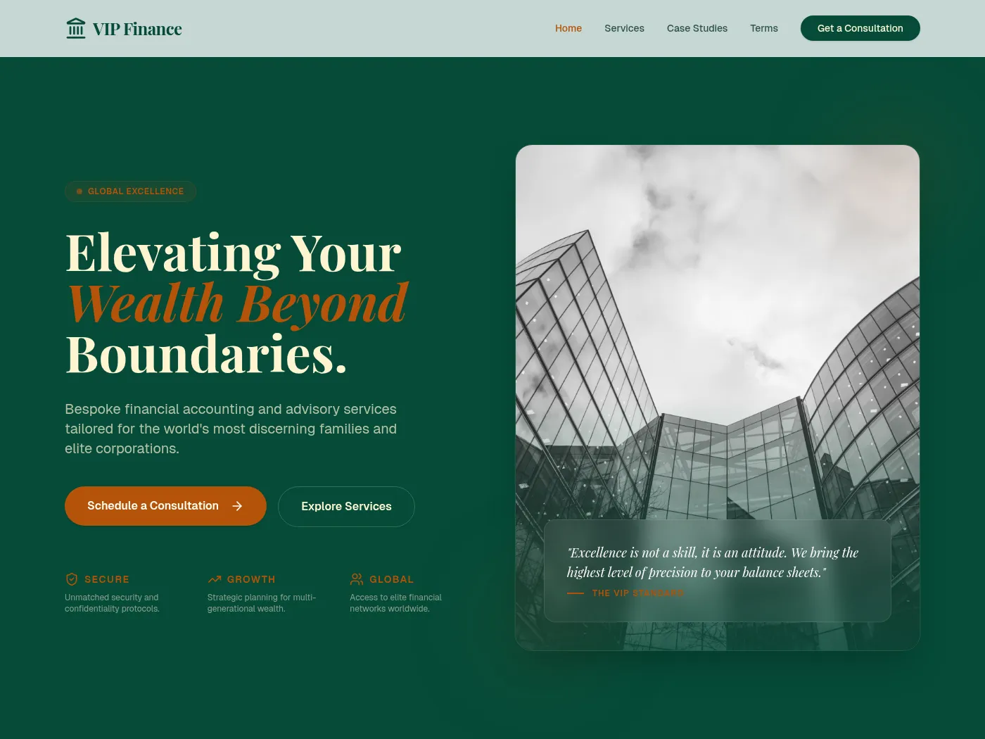 VIP Finance Website