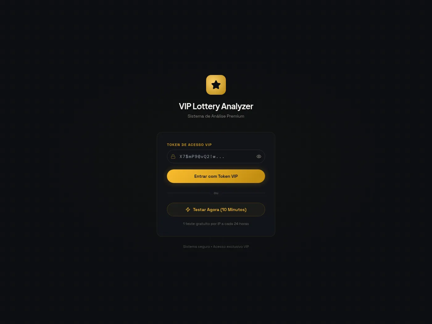 VIP Lottery Analyzer