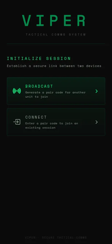 VIPER Walkie App