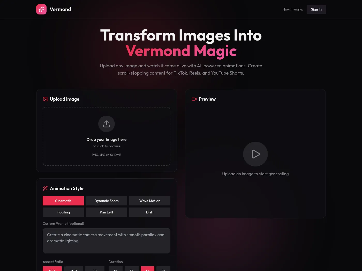 Viral Image Animator AI