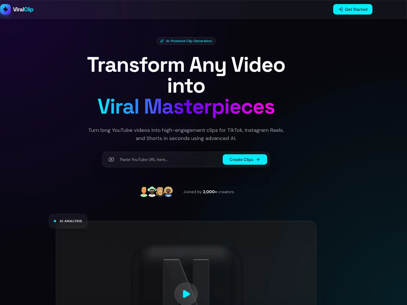 ViralClip AI Generator