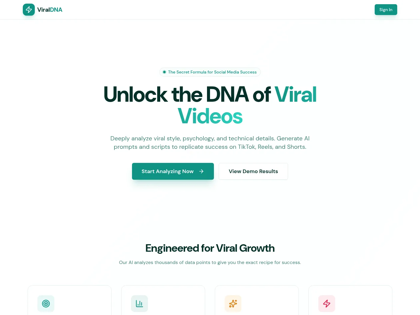 Viral Video DNA Analyzer