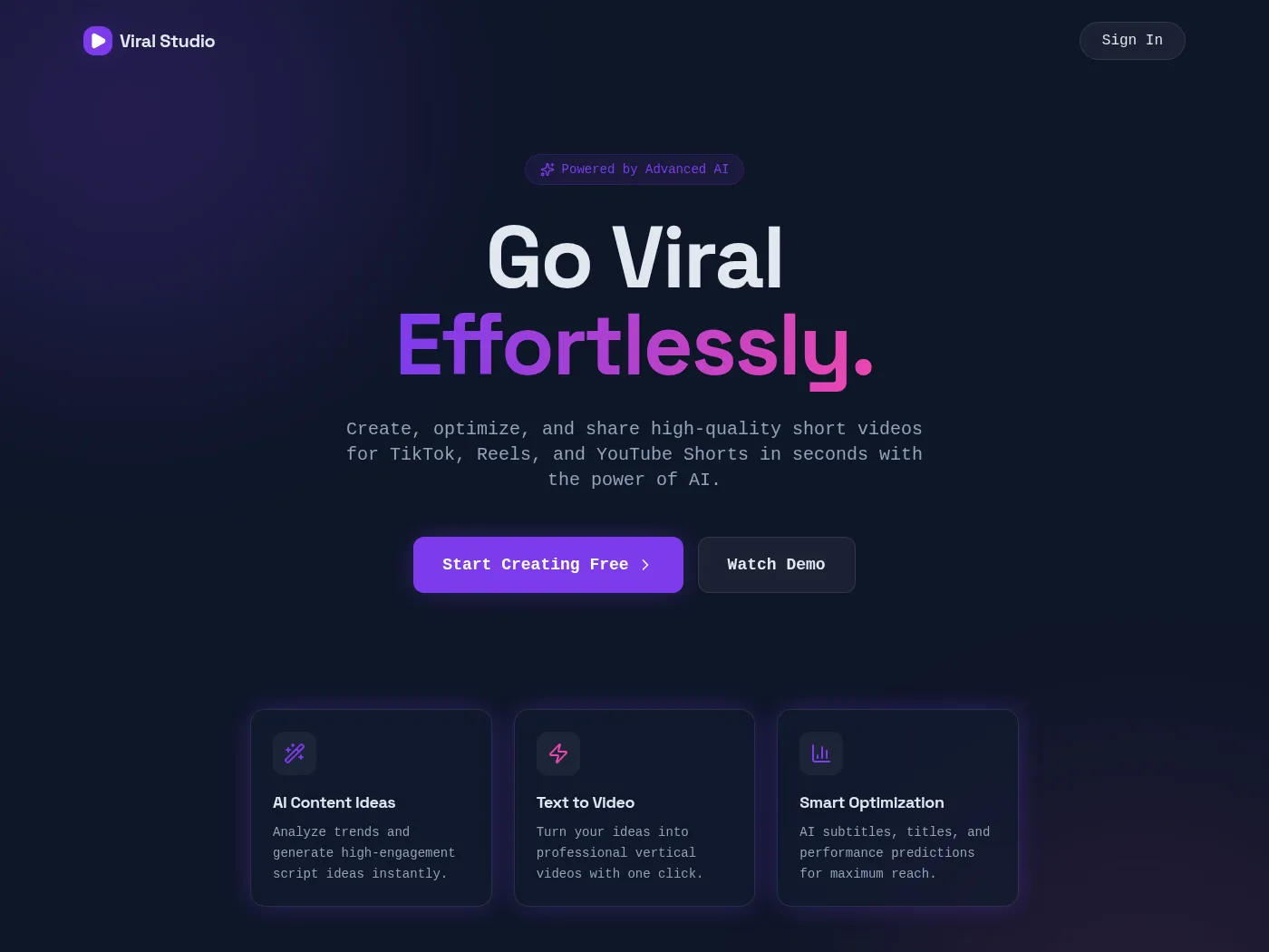 Viral Shorts Studio