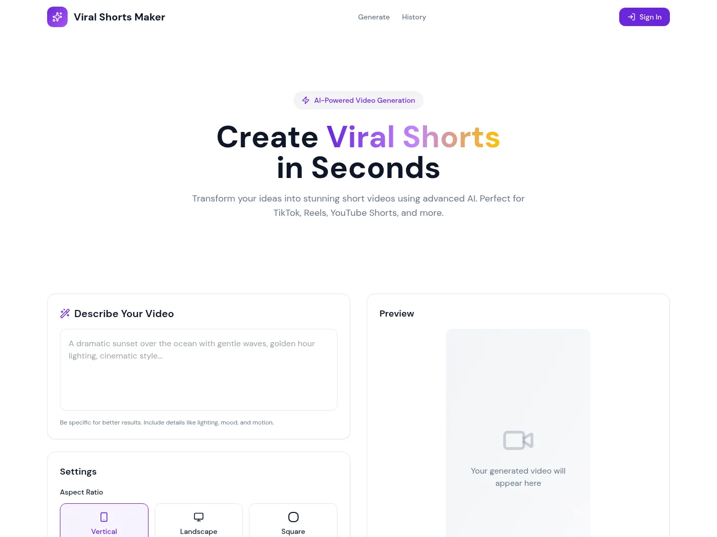 Viral Shorts Maker