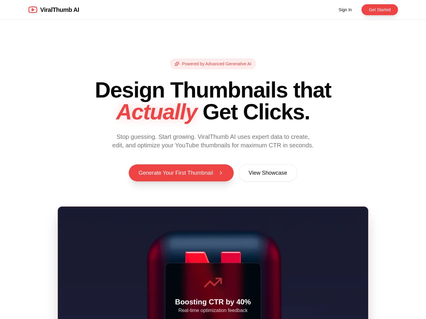 ViralThumb AI Studio