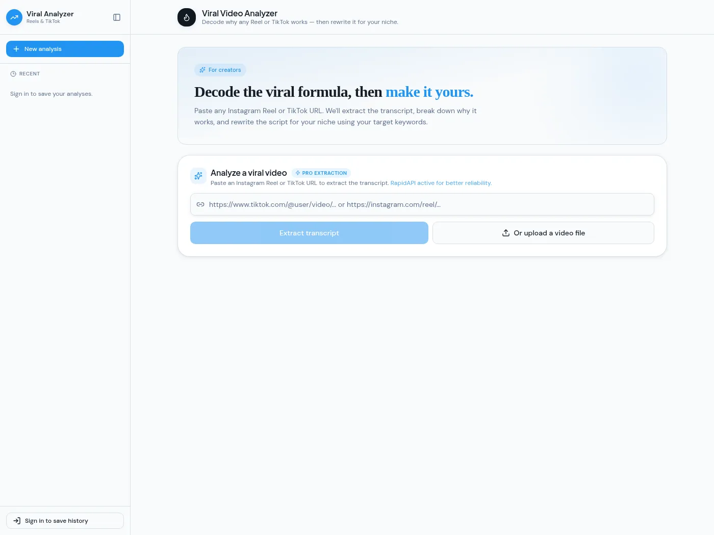 Viral Video Analyzer