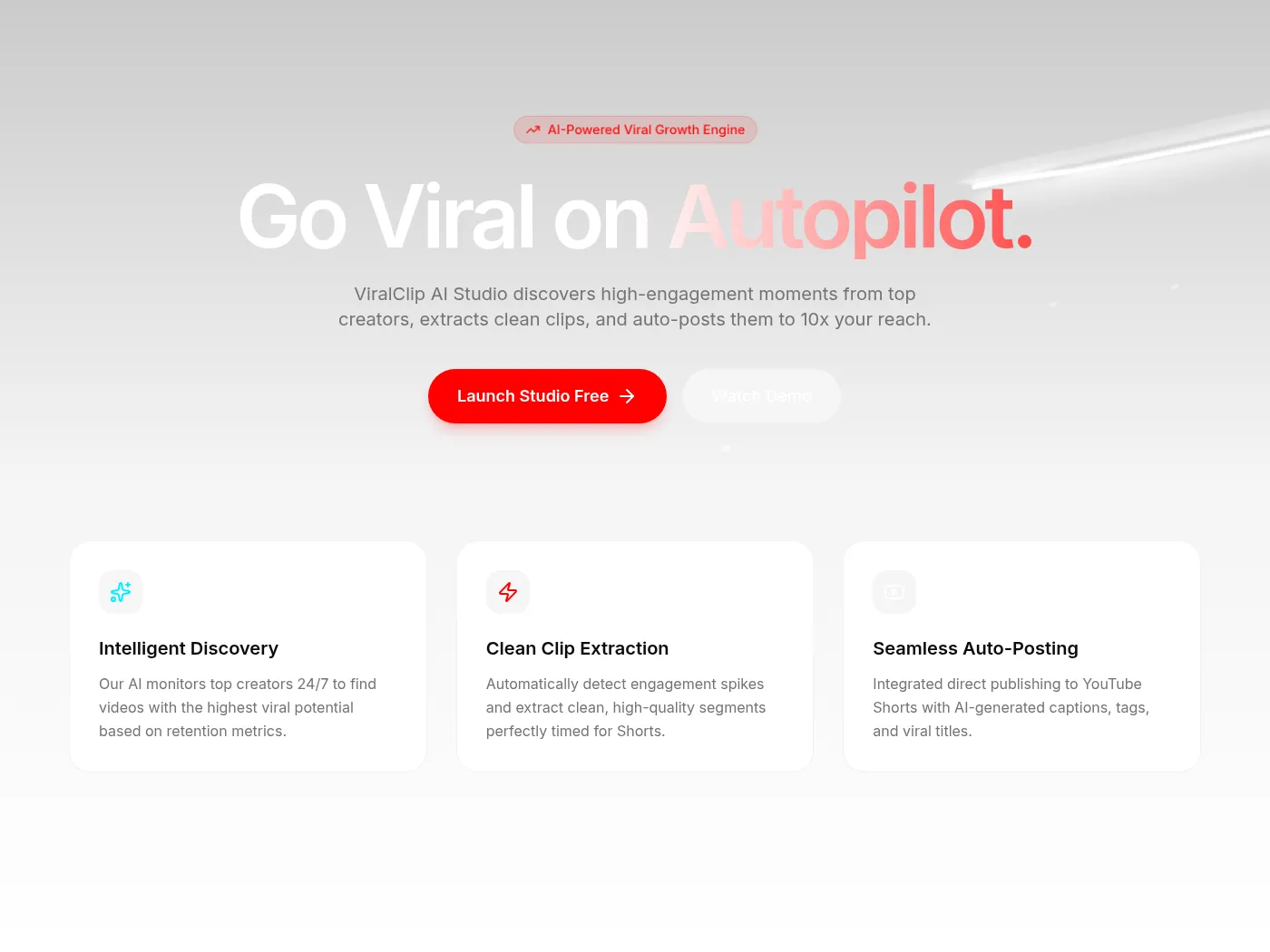 ViralClip AI Studio