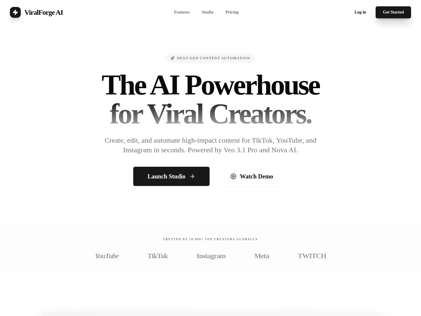 ViralForge AI Studio