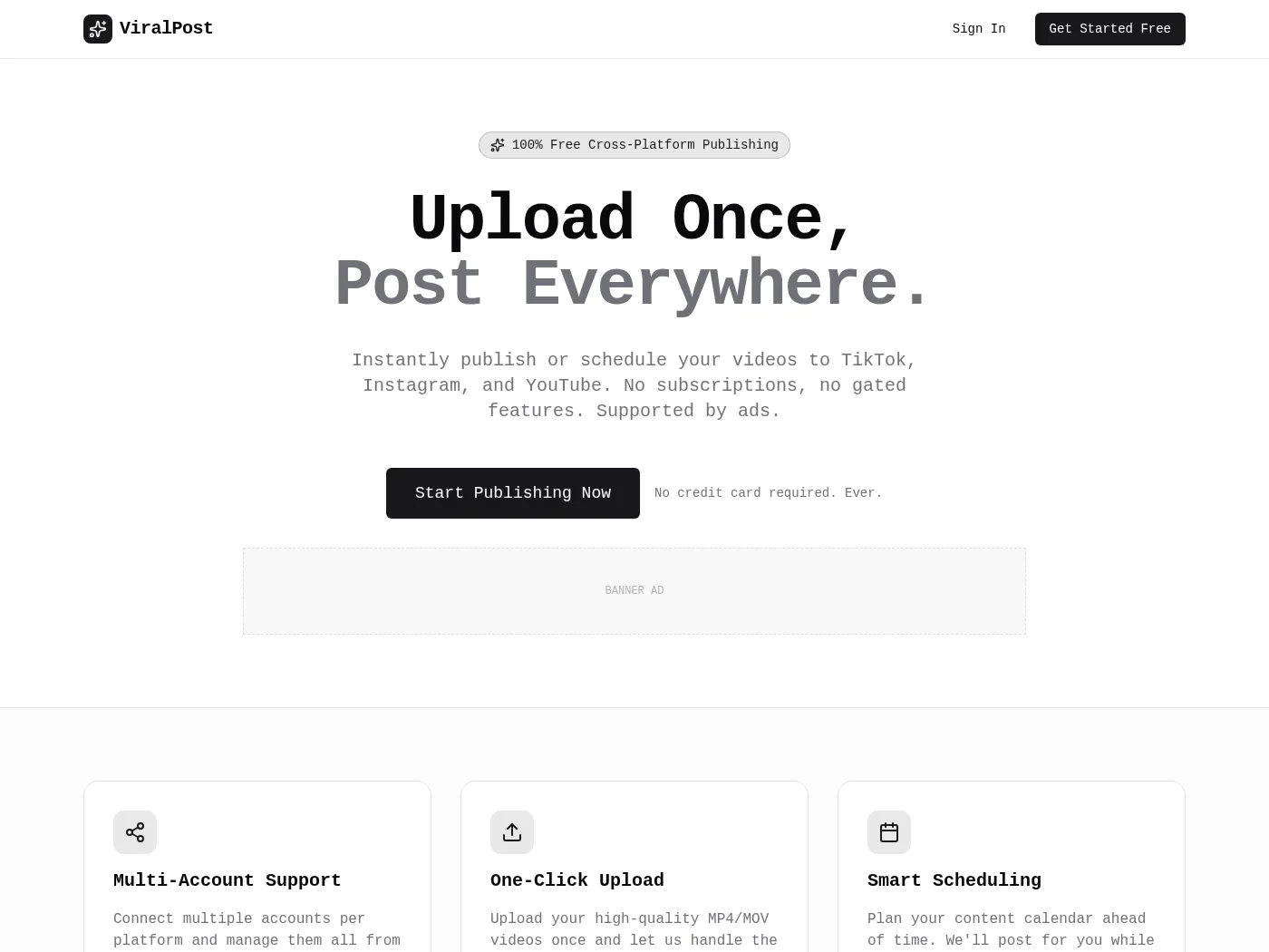 ViralPost Free Publisher