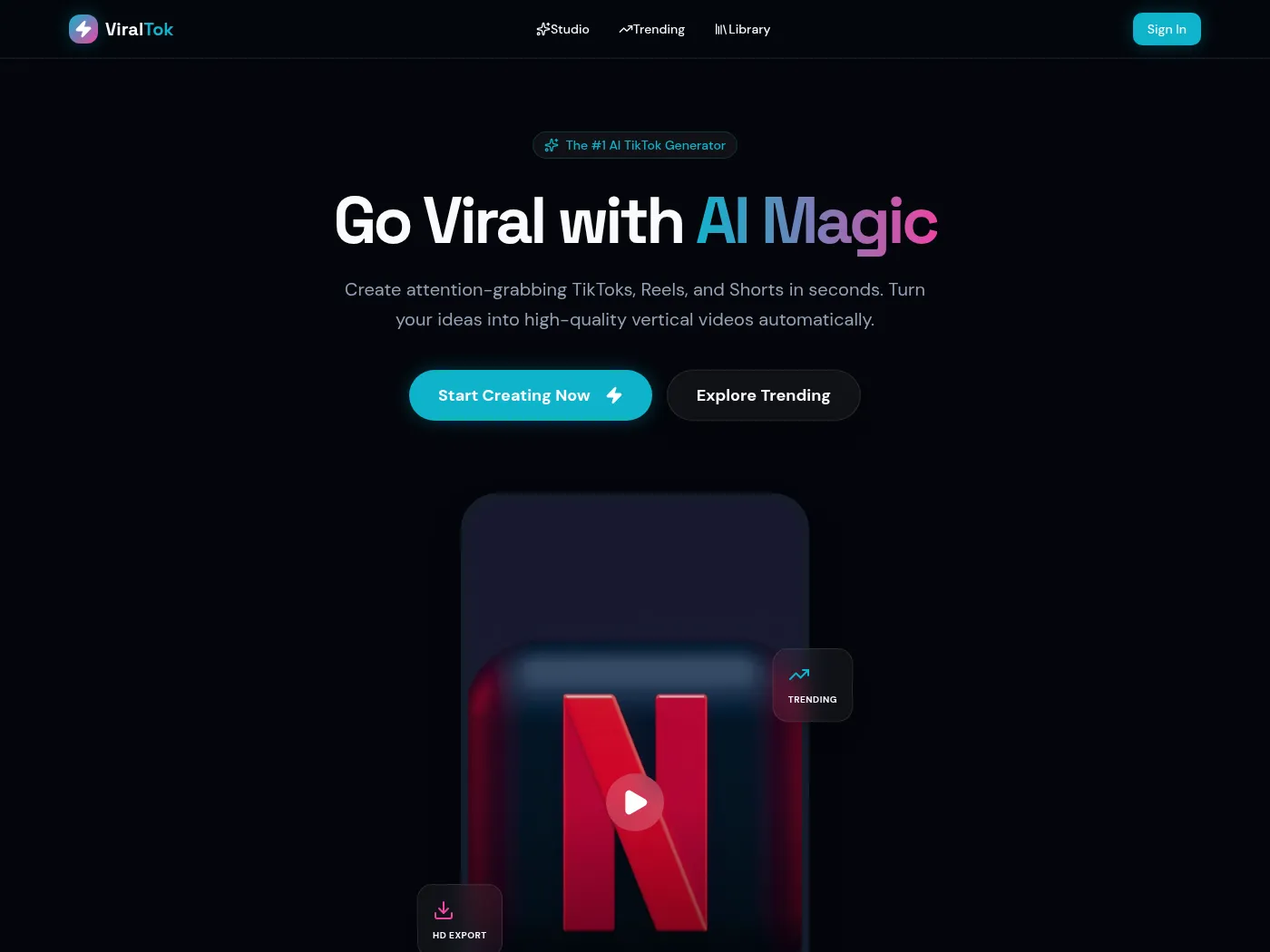 ViralTok AI Studio