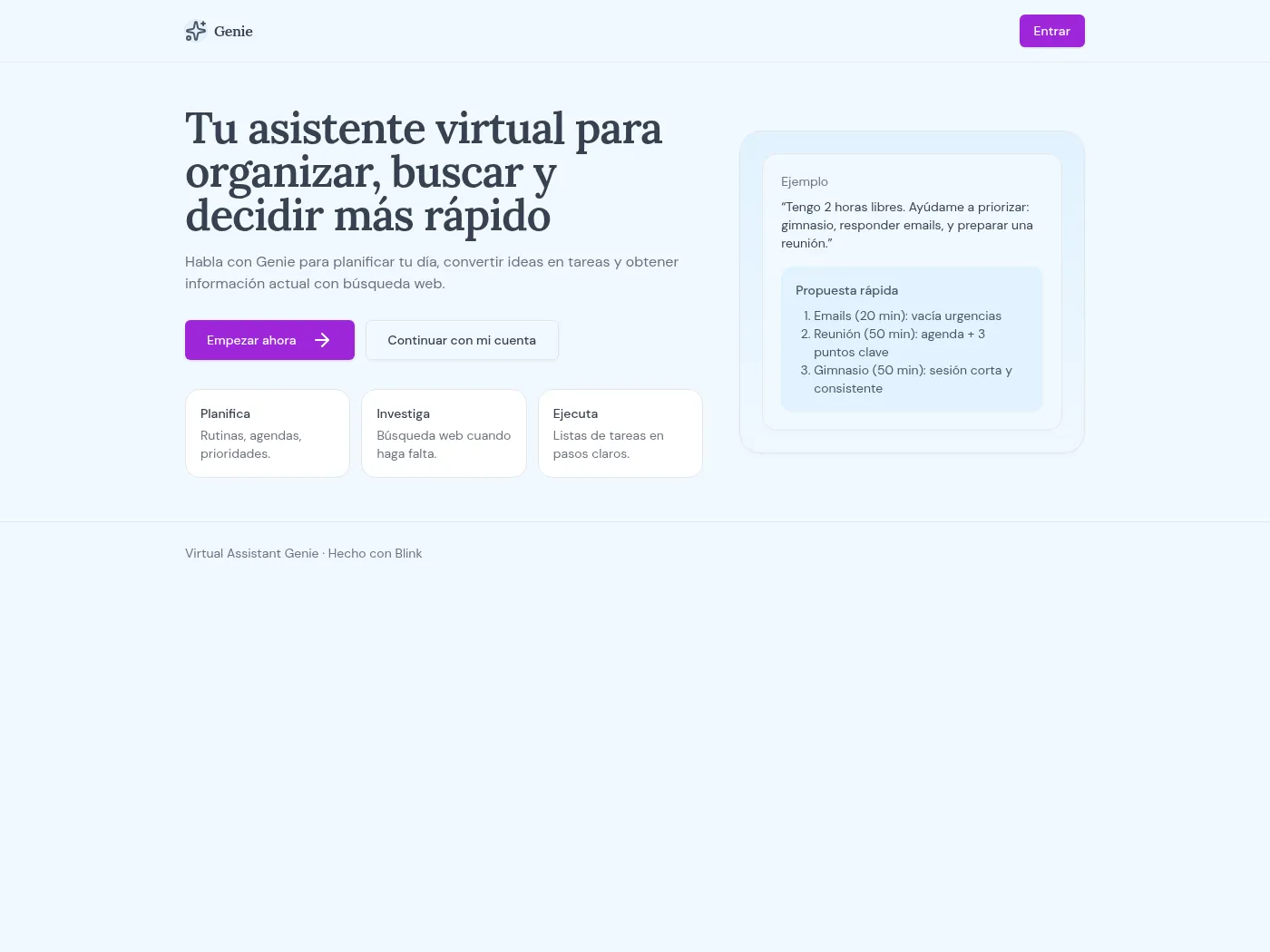 Virtual Assistant Genie