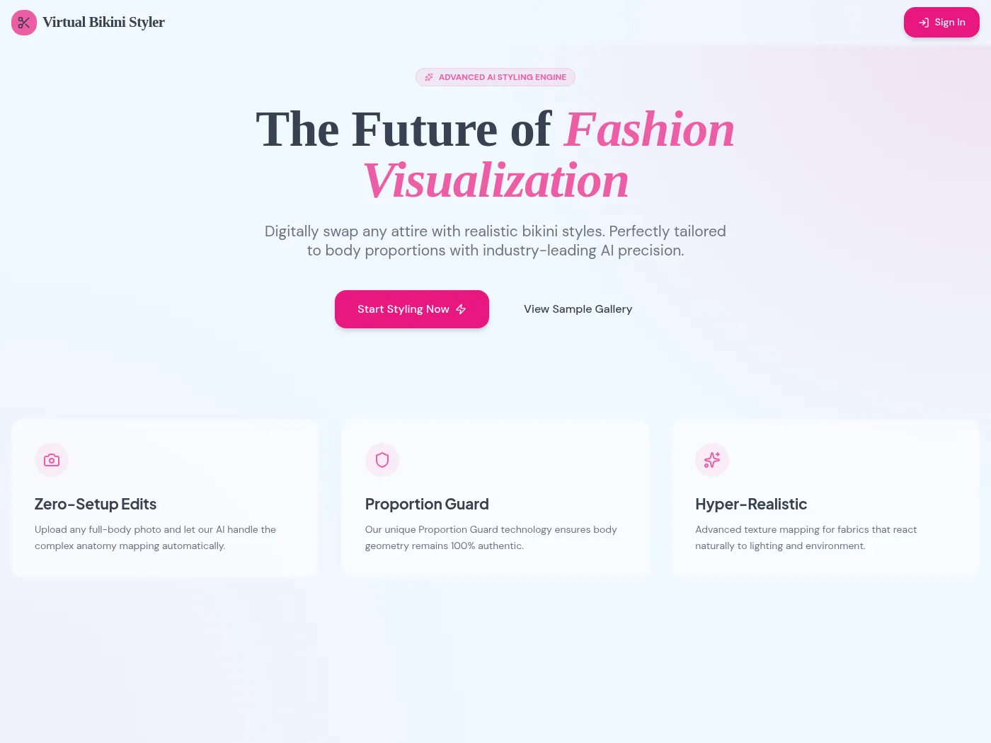 Virtual Bikini Styler