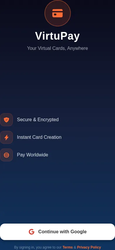 VirtuPay Card Creator