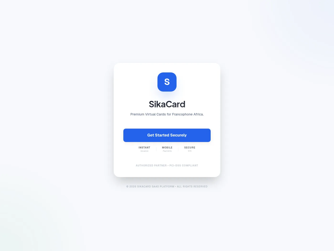 SikaCard SAAS Platform