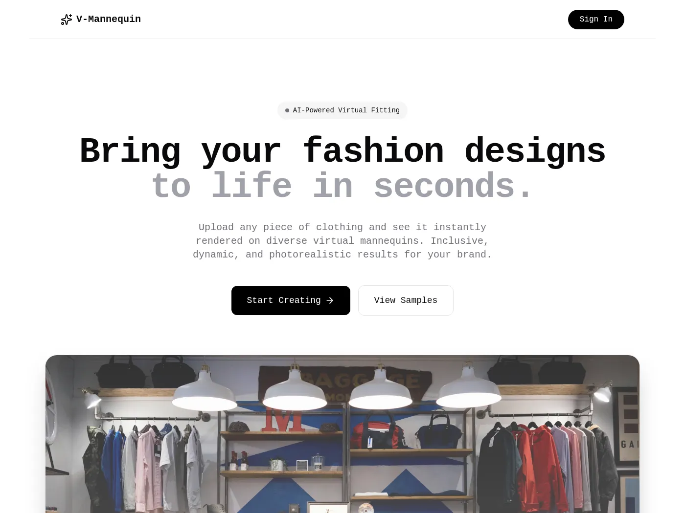 AI Virtual Mannequin App