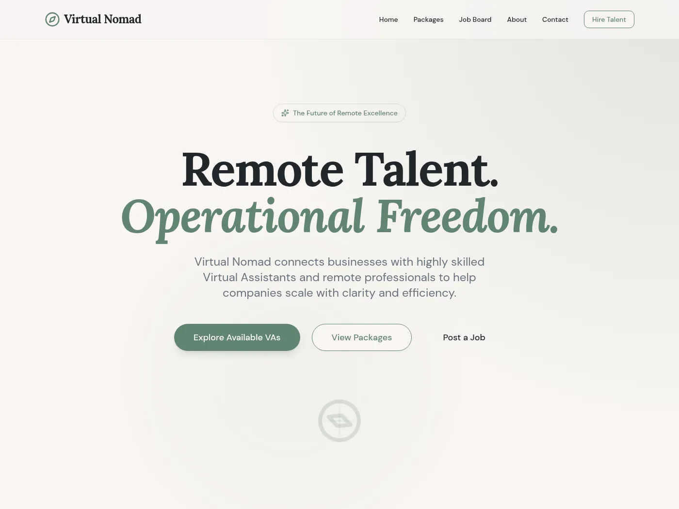 Virtual Nomad Pro Portal