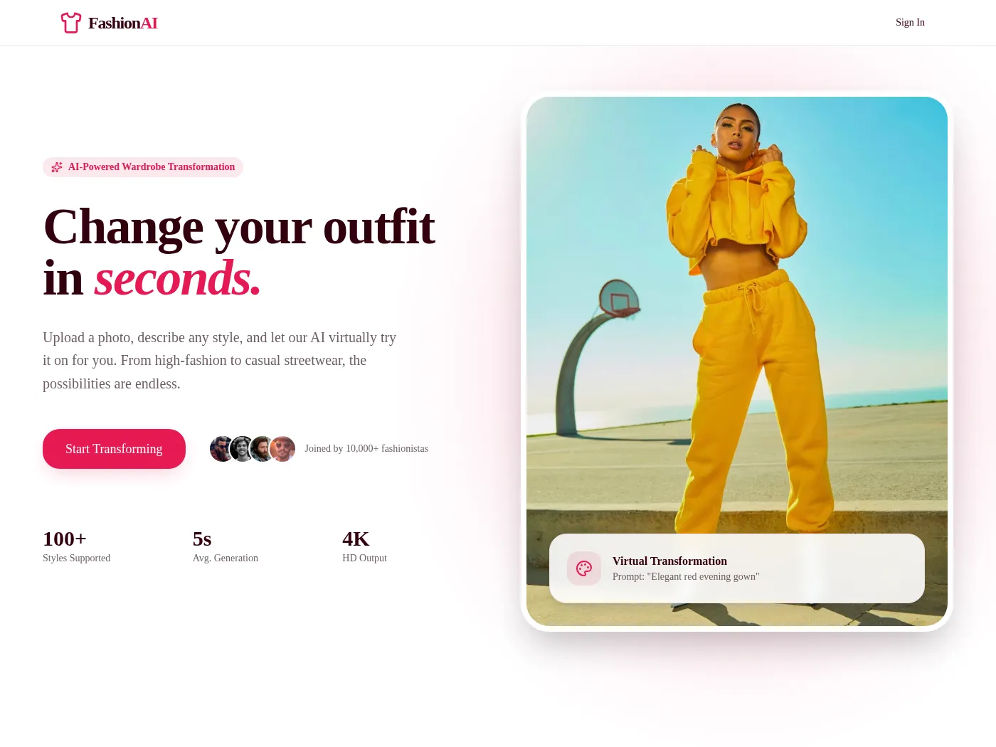 Virtual Outfit Changer