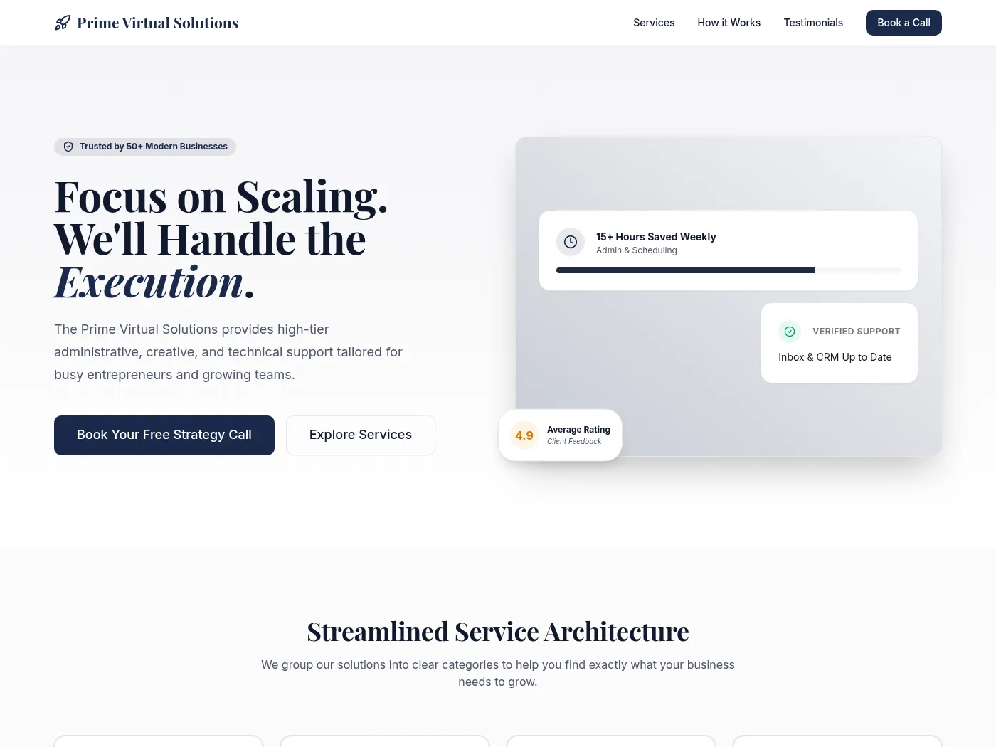 Prime Virtual Solutions Site