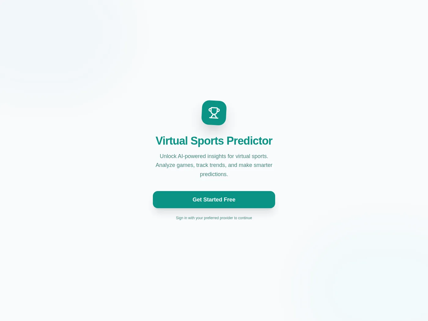 Virtual Sports Predictor