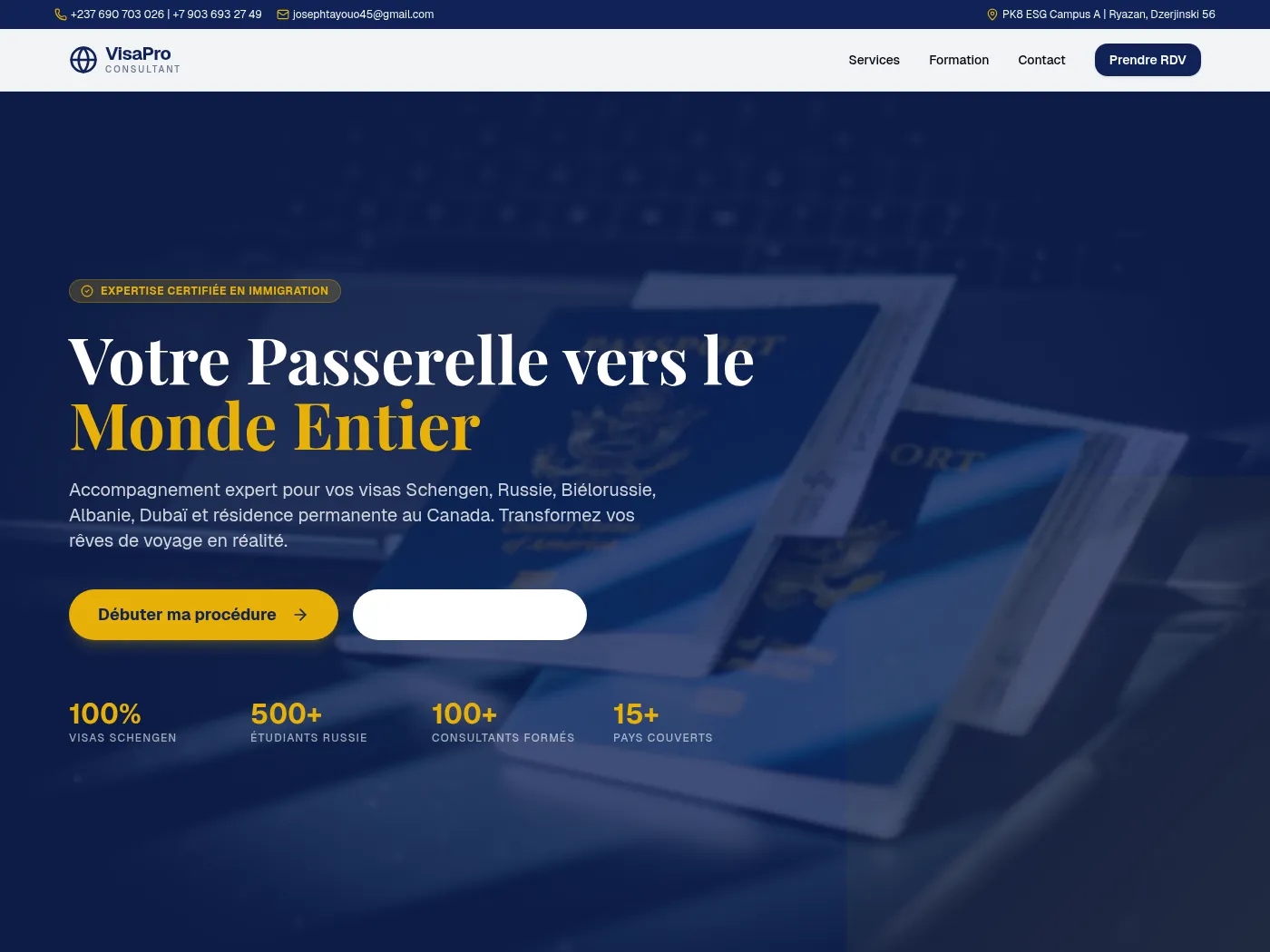 VisaPro Consultant Site