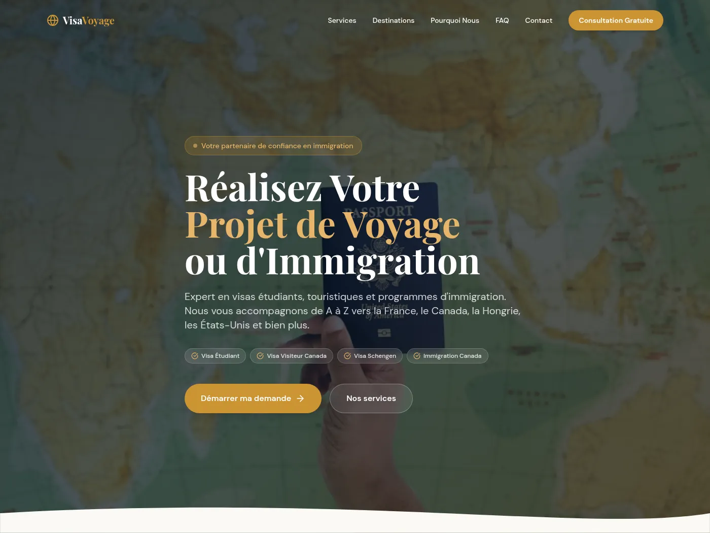 VisaVoyage Agency Site