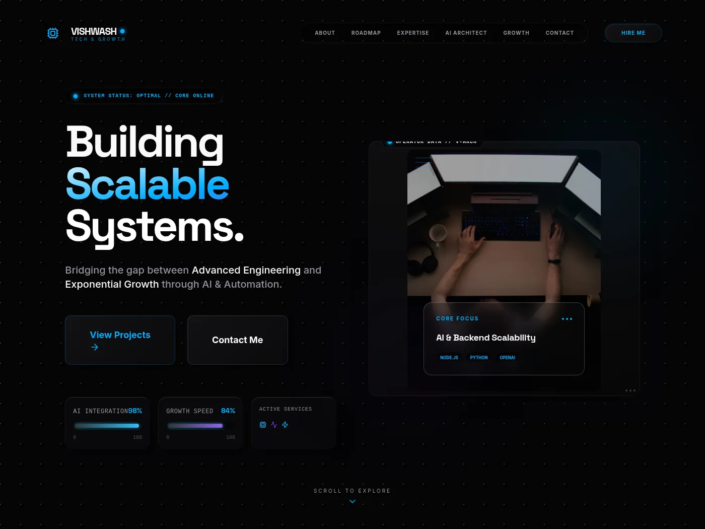 Vishwash Portfolio Site