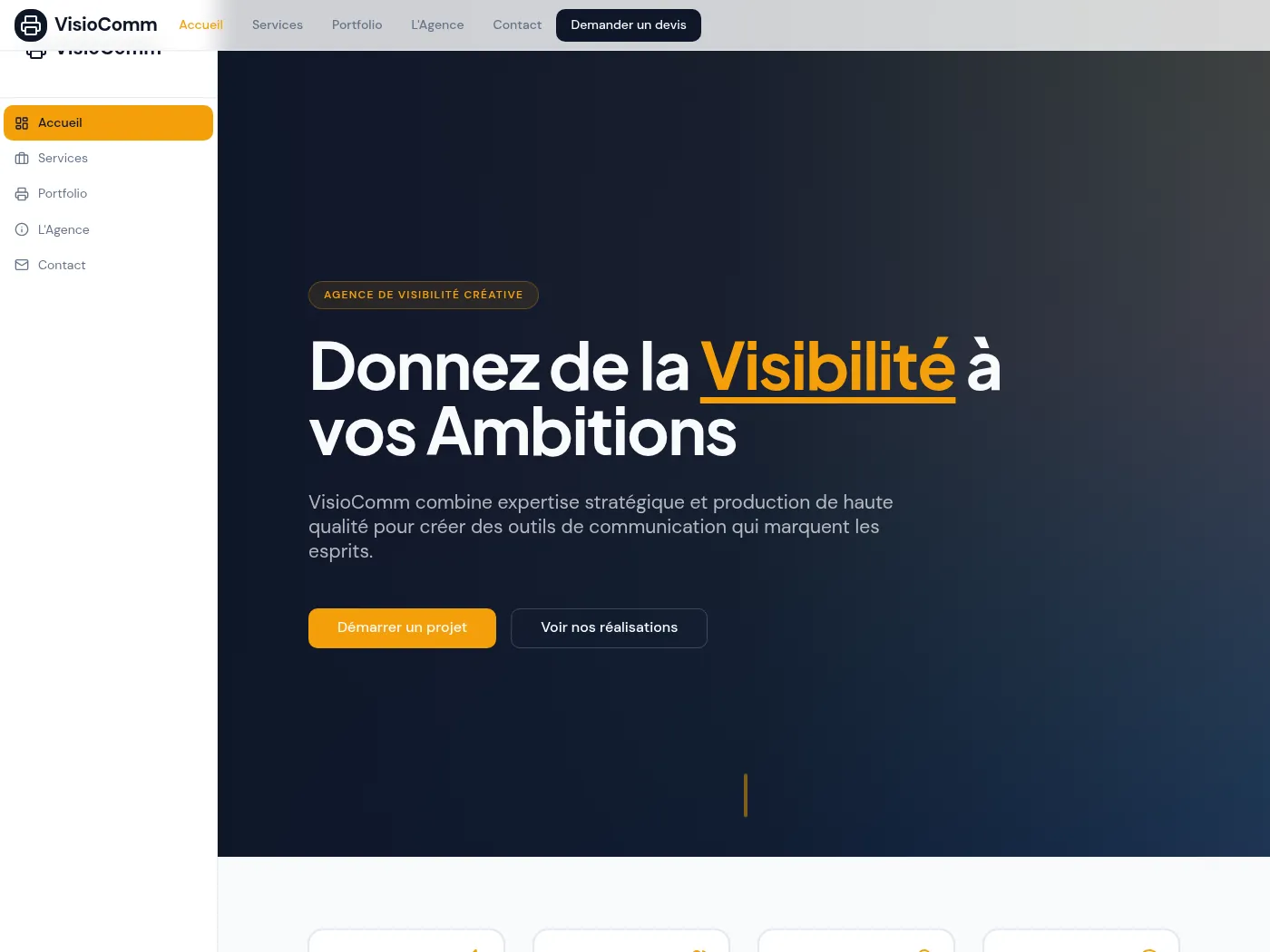 VisioComm Agency Site