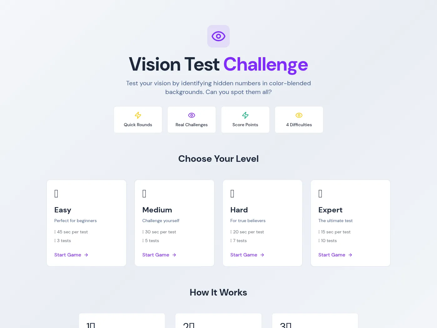 Interactive Vision Test