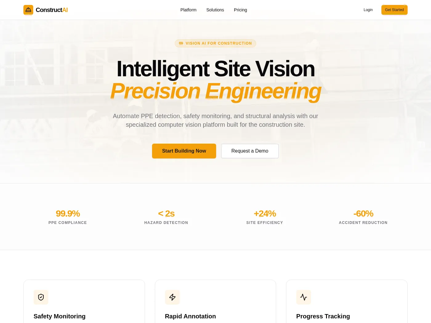 ConstructAI Vision Platform