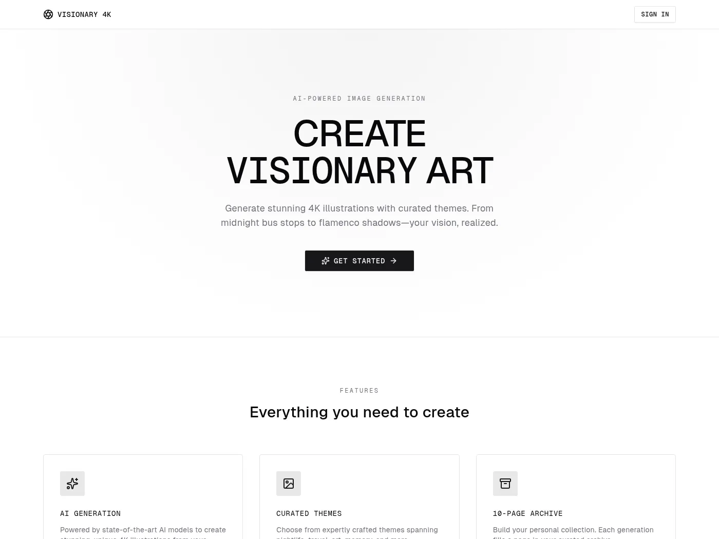 Visionary Image Generator