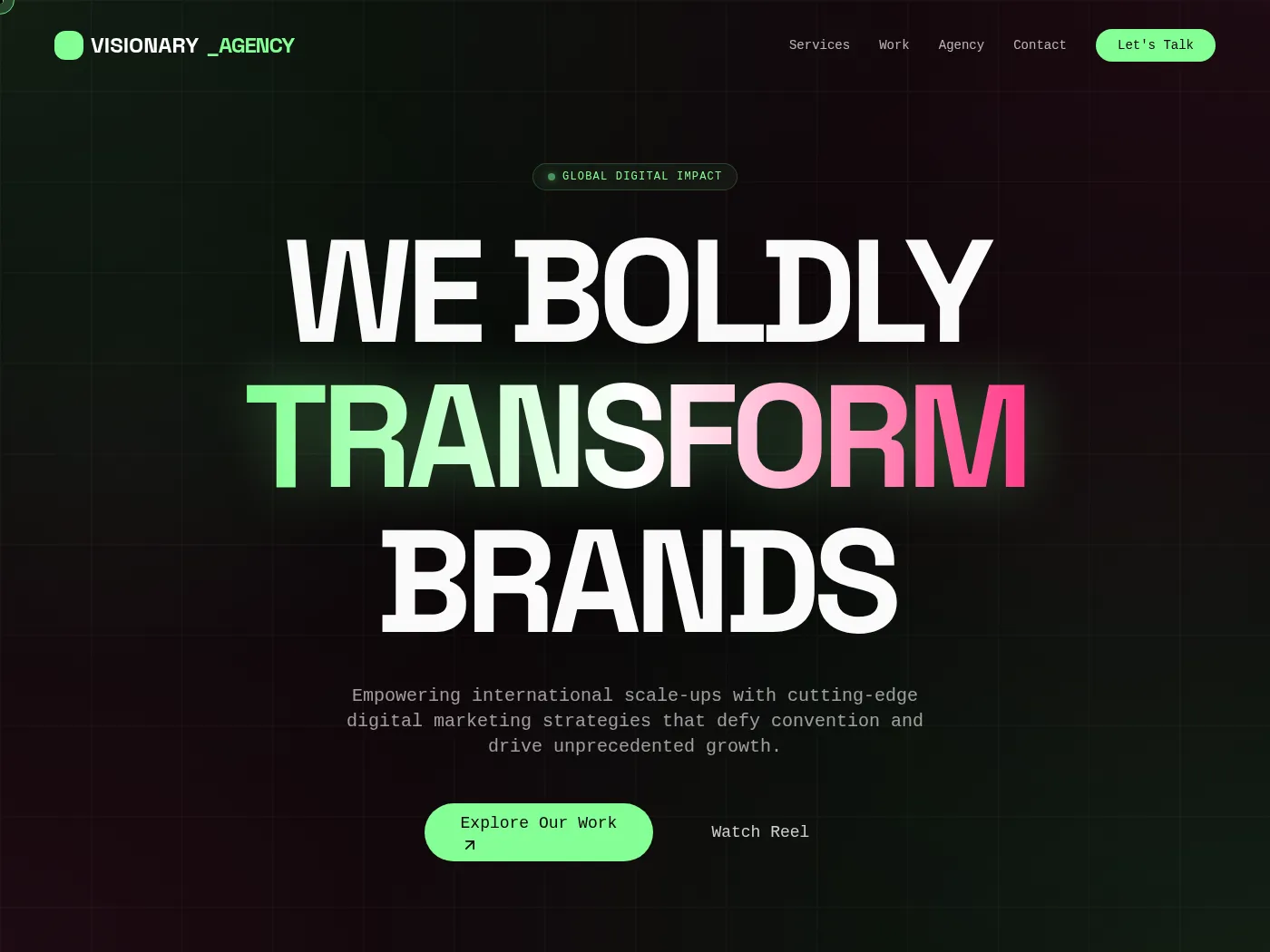 Visionary Agency Site
