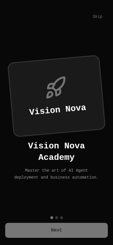 Vision Nova Course App