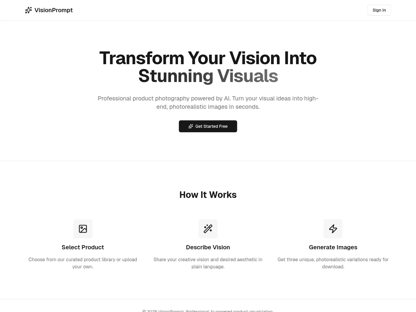 VisionPrompt SaaS Platform