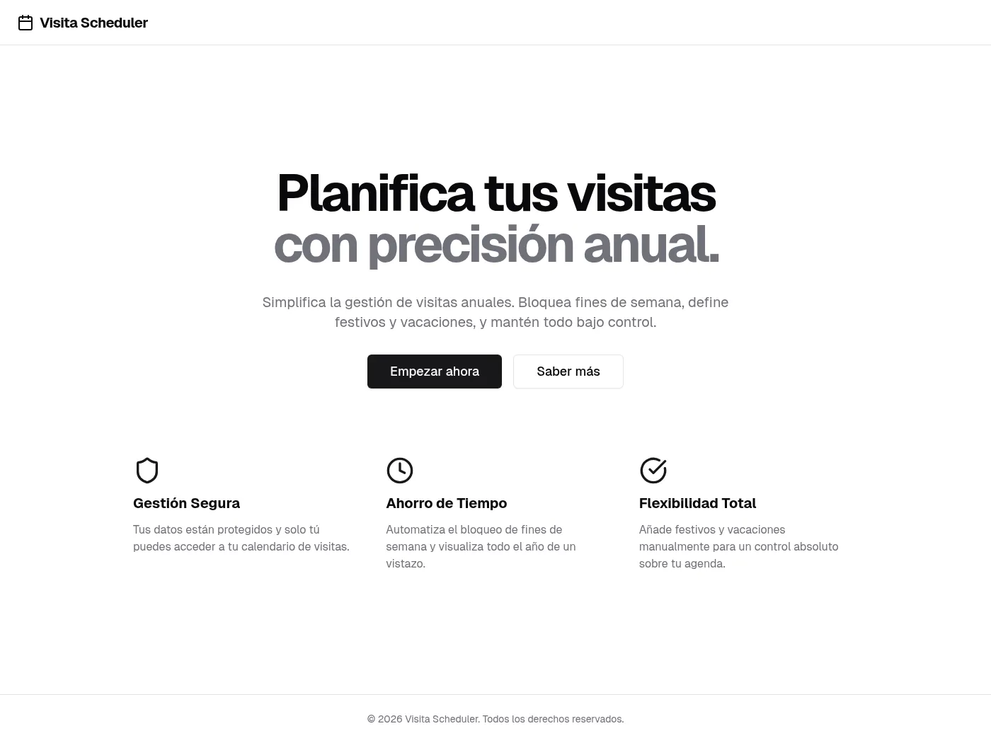 Visita Scheduler